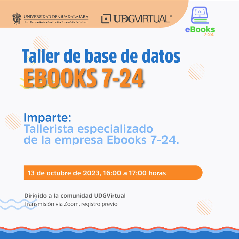 Tallerista especializado de la empresa e¿Ebooks 7-24 | UDGVirtual Formación Integral